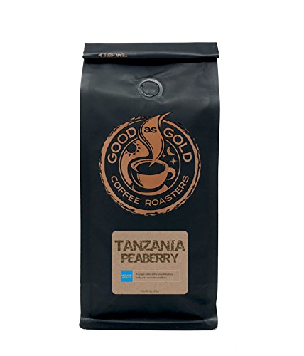 Tanzania Peaberry Café – Good As Gold Coffee Roasters – 12 oz grano en ...