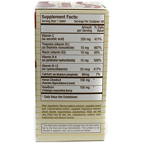 Venaton Tablets Suplemento dietético para la salud de las piernas - 60 ...